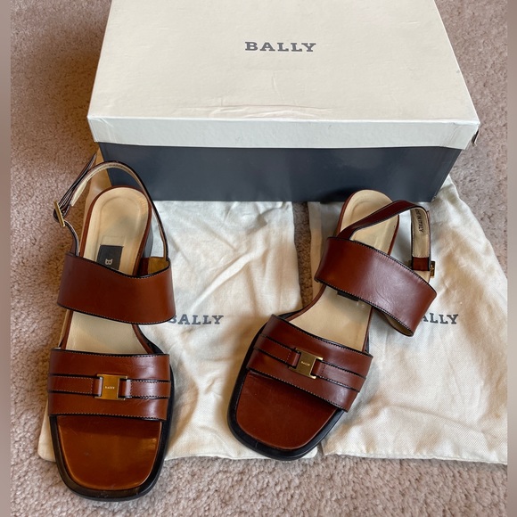Bally | Shoes | Vintage Bally Danielle Cognac Classic Sandals Size 5 M Euc | Poshmark